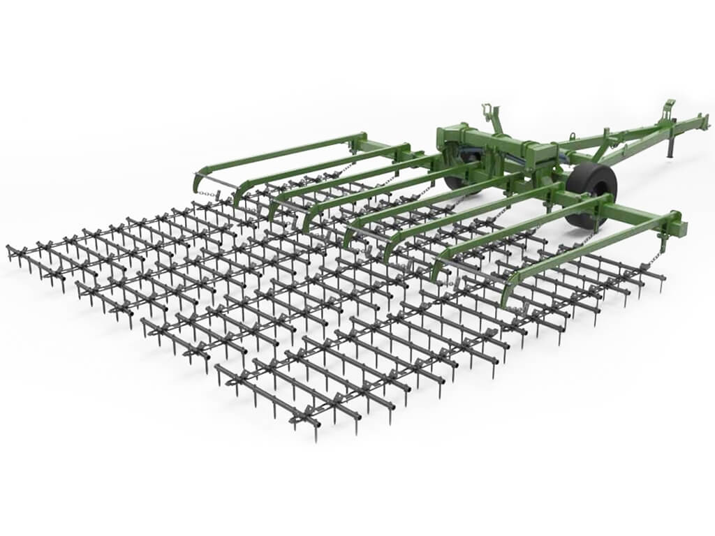 Grapă cu colți reglabili, AVERS-Agro FLEX GREEN WAY | E-Agricultura