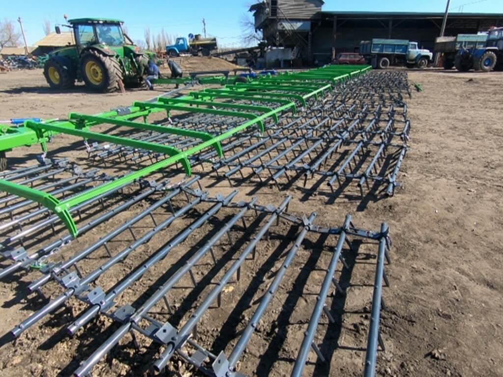 Grapă cu colți reglabili, AVERS-Agro FLEX GREEN WAY | E-Agricultura