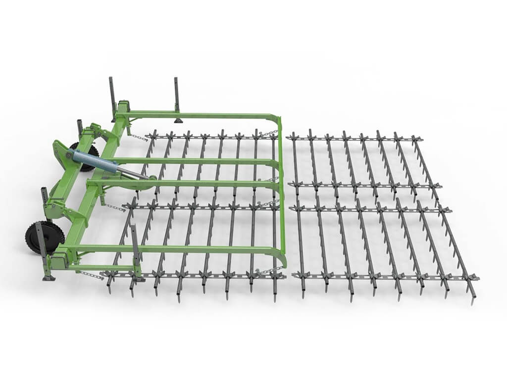 Grapă cu colți reglabili, AVERS-Agro FLEX GREEN WAY | E-Agricultura