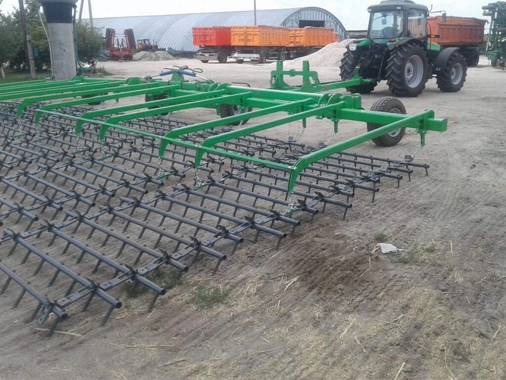 Grapă cu colți reglabili, AVERS-Agro FLEX GREEN WAY | E-Agricultura