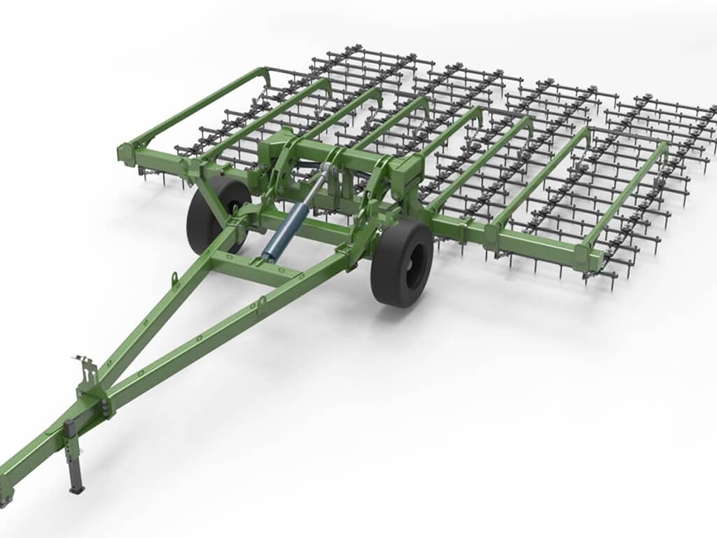 Grapă cu colți reglabili, AVERS-Agro FLEX GREEN WAY | E-Agricultura